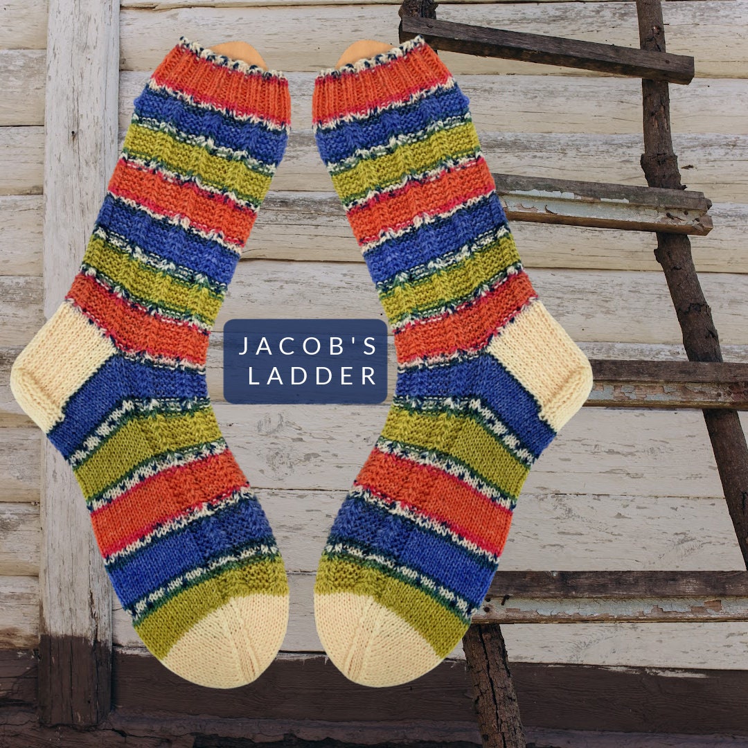 Jacob's Ladder Socks Knitting Pattern - Etsy