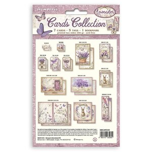 Stamperia Cards Collection Lavender - Etsy