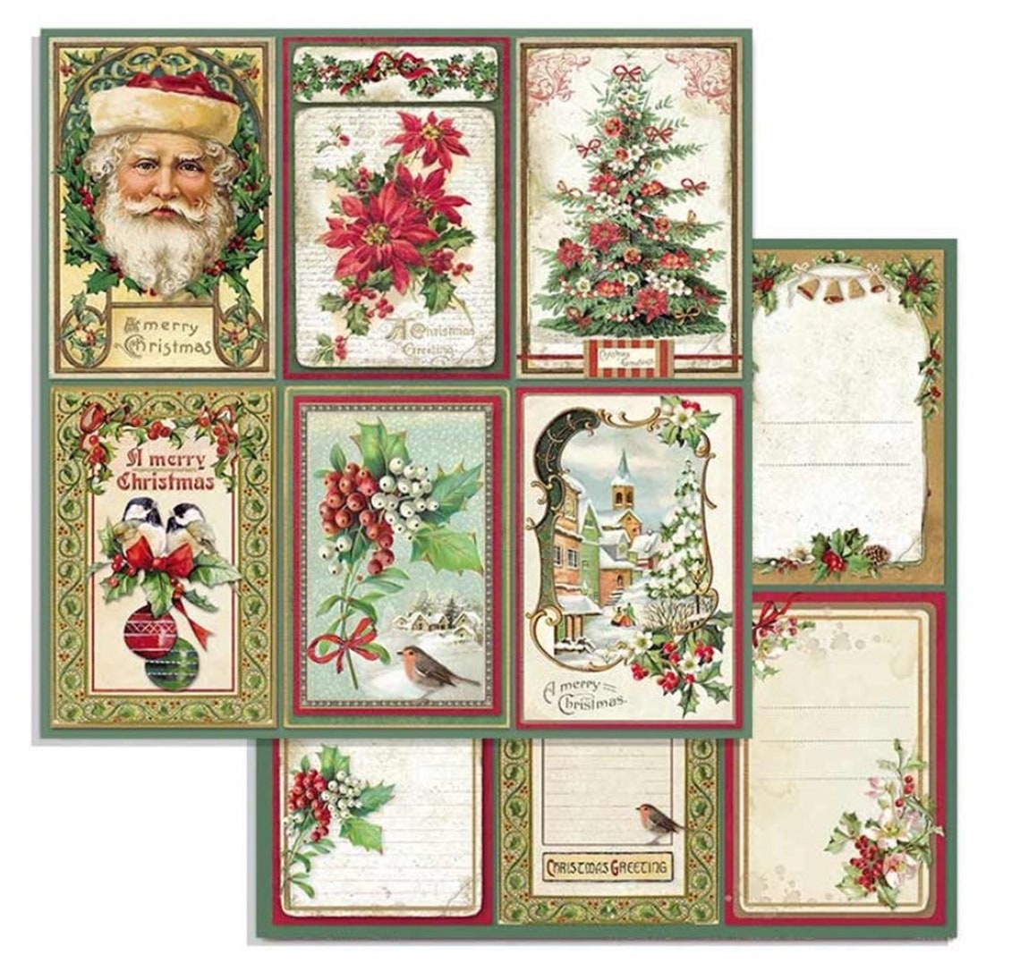 Stamperia Classic Christmas 12 X 12 Scrapbooking Paper Pad - Etsy