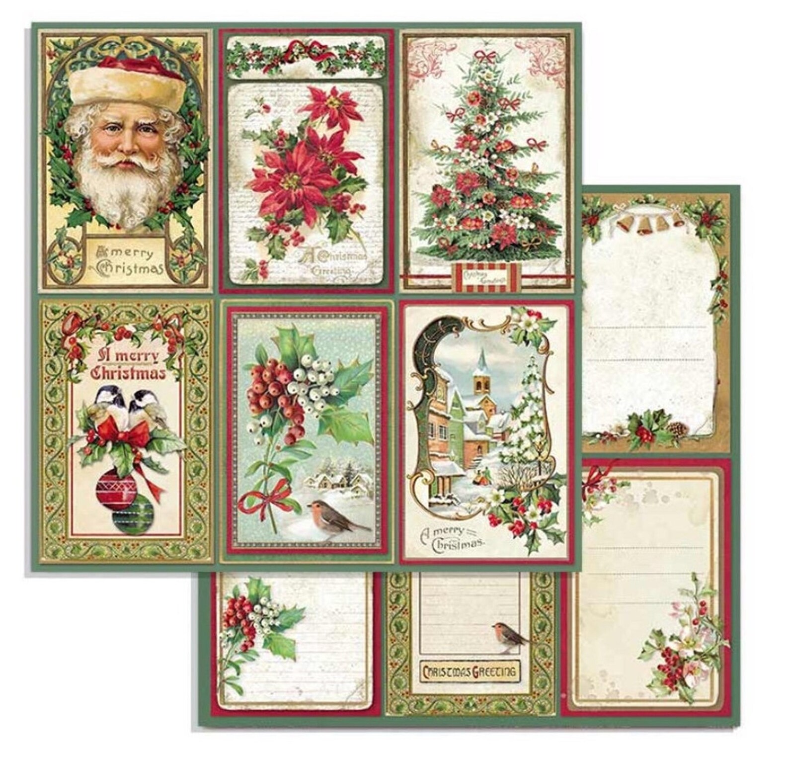 Stamperia Classic Christmas 12 X 12 Scrapbooking Paper Pad - Etsy