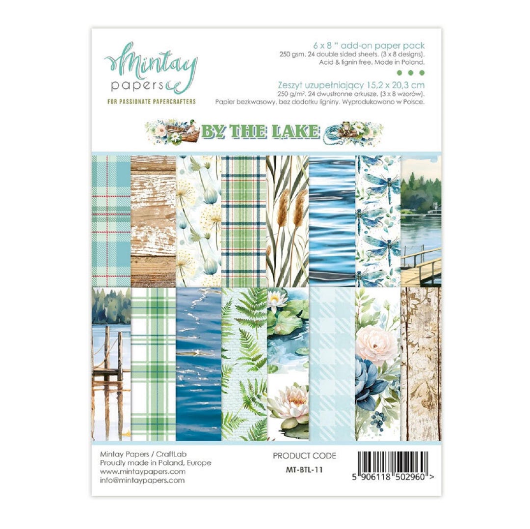 Mintay Scrapbook Paper Pad 6x8 by the Lake - Etsy
