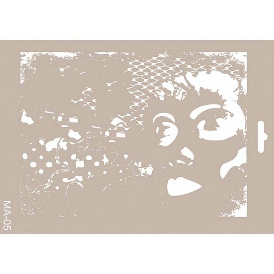 Stencil Collage Mix Media Reusable Stencil Stencil for - Etsy