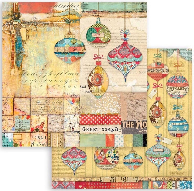 Paper & Party Supplies Paper Ephemera Paper Stamperia Christmas ...