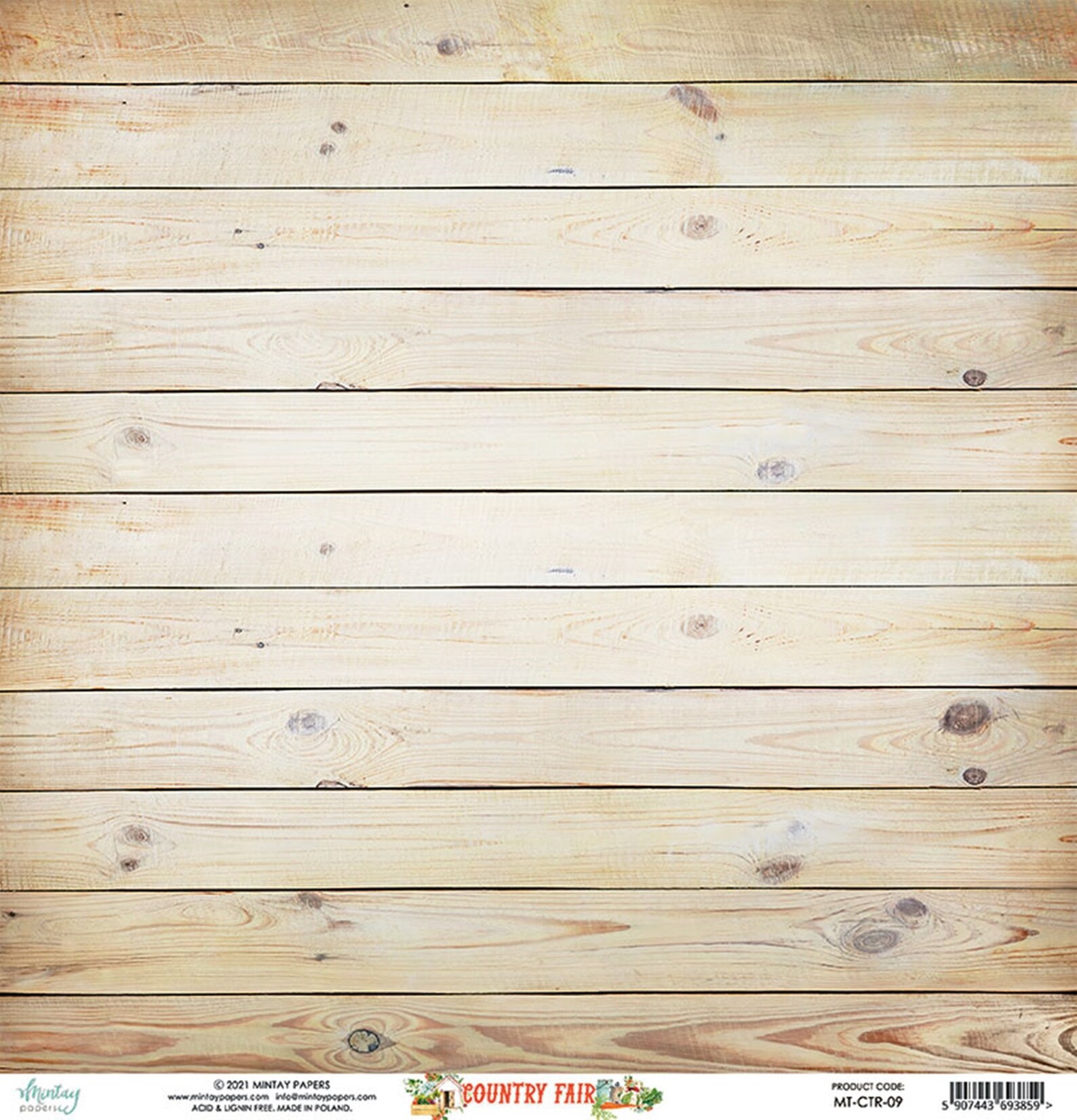 Mintay Scrapbook Paper Pad 12x12 Country Fair | Etsy