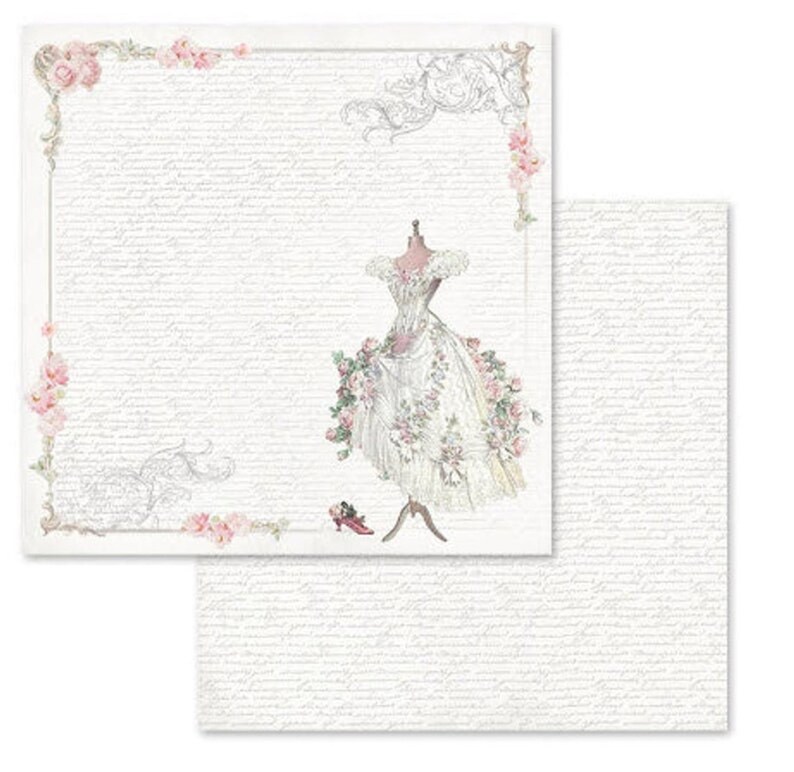 Stamperia Wedding 12x12 Scrapboook Paper Pad - Etsy