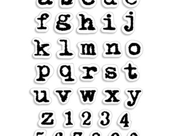 Clear Alphabet Stamps - Etsy