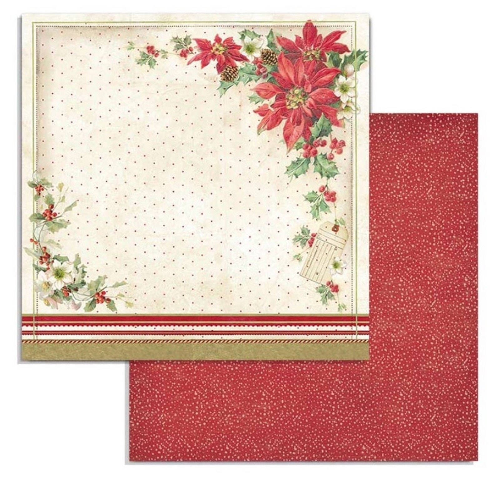Stamperia Classic Christmas 12 X 12 Scrapbooking Paper Pad - Etsy