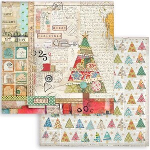 Stamperia Christmas Patchwork 12x12 Scrapbook Paper Pad - Etsy
