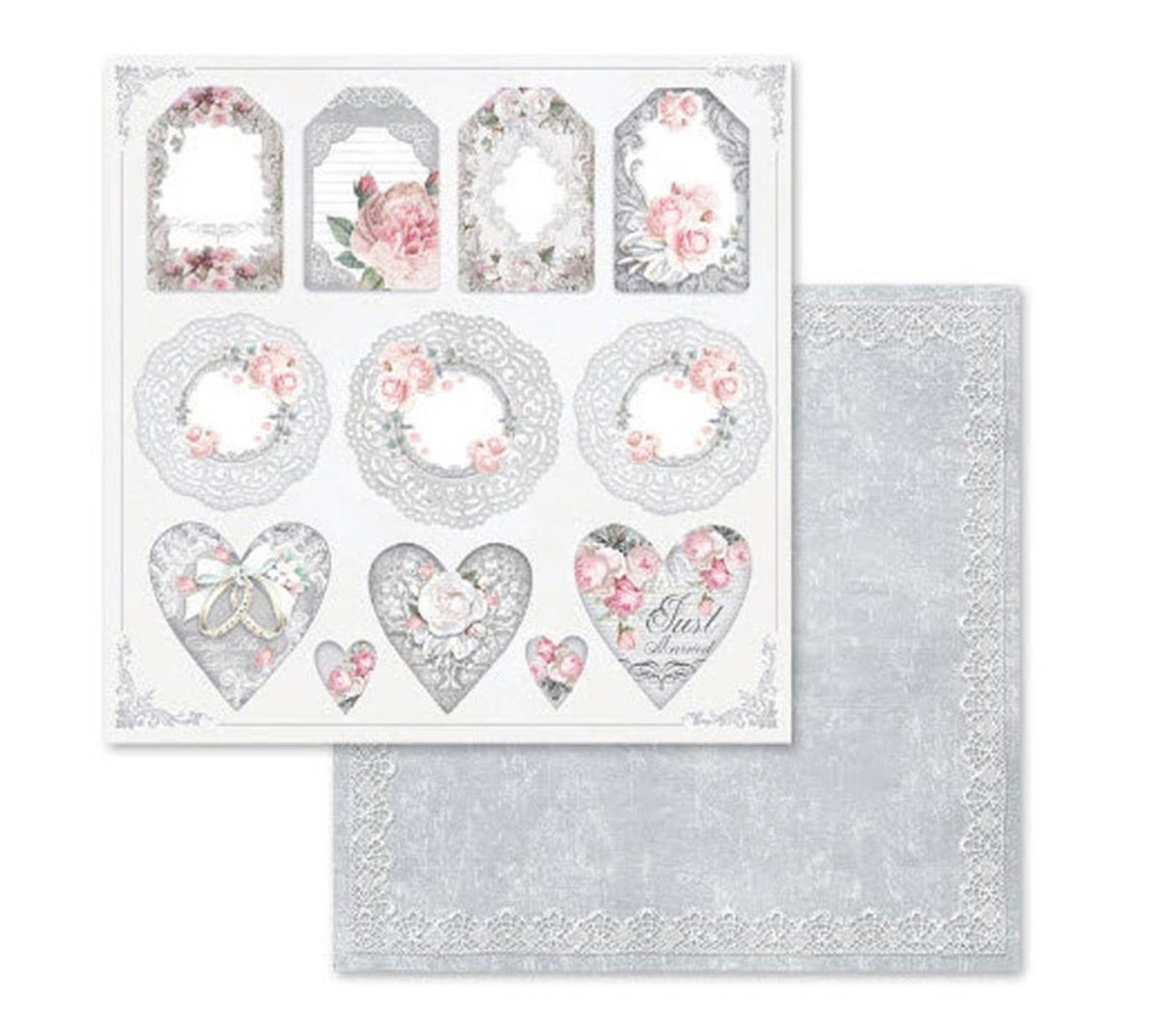 Stamperia Wedding 12x12 Scrapboook Paper Pad - Etsy