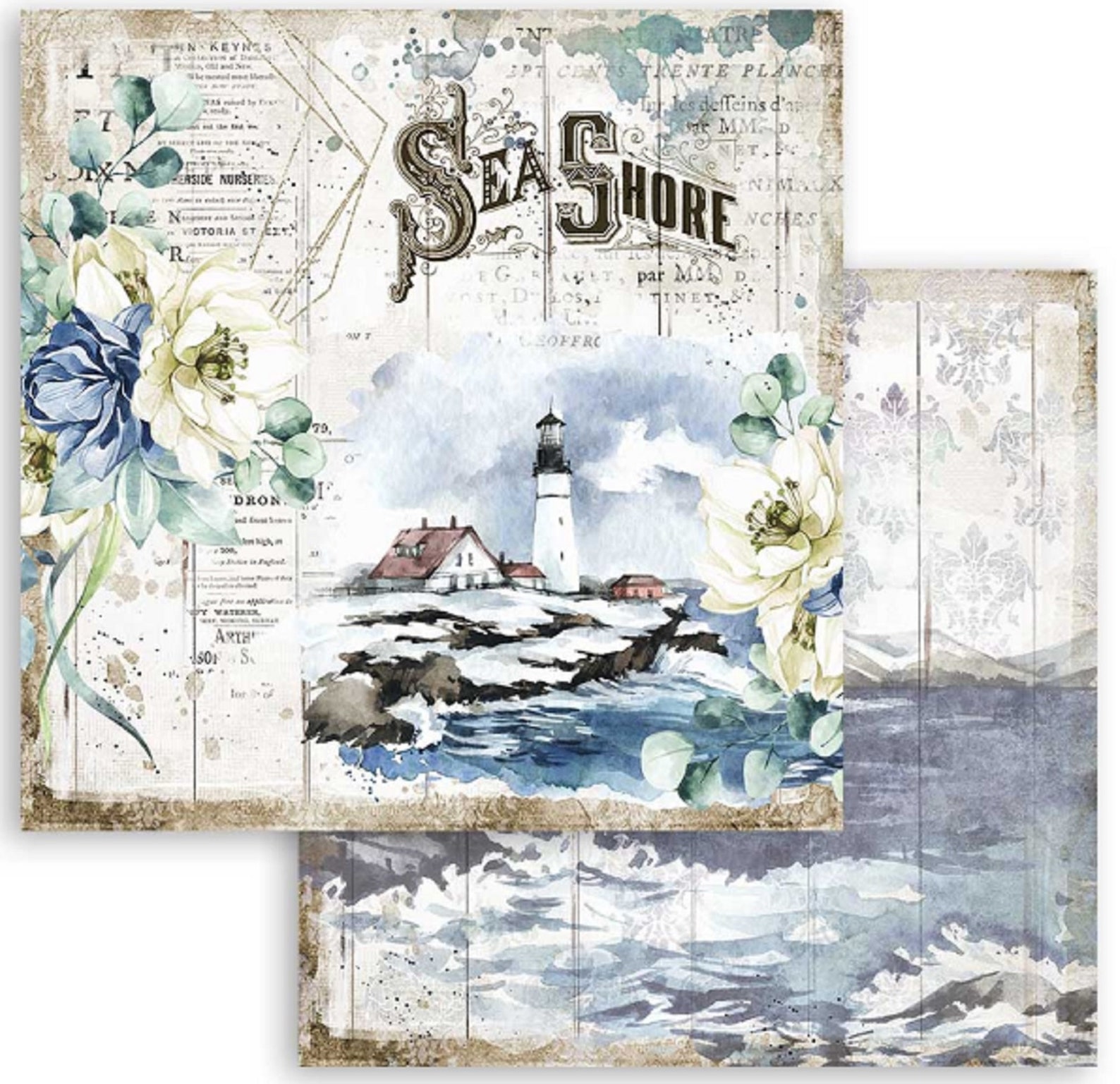 Stamperia Romantic Sea Dream 8x8 Scrabooking paper | Etsy