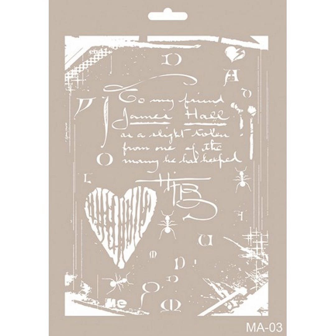 Stencil Collage, Mix Media, Reusable Stencil, Stencil for Decoupage 11. ...