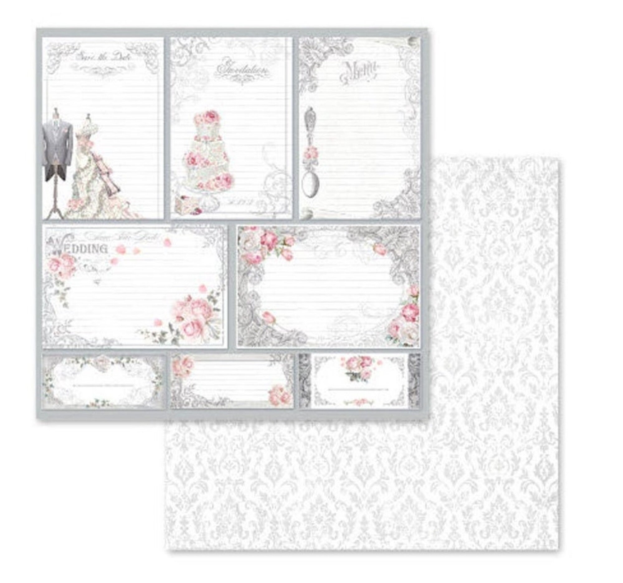 Stamperia Wedding 12x12 Scrapboook Paper Pad - Etsy