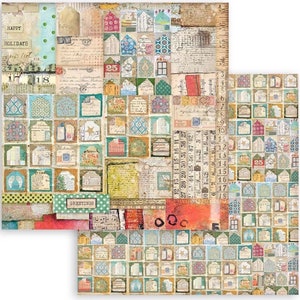Stamperia Christmas Patchwork 12x12 Scrapbook Paper Pad - Etsy