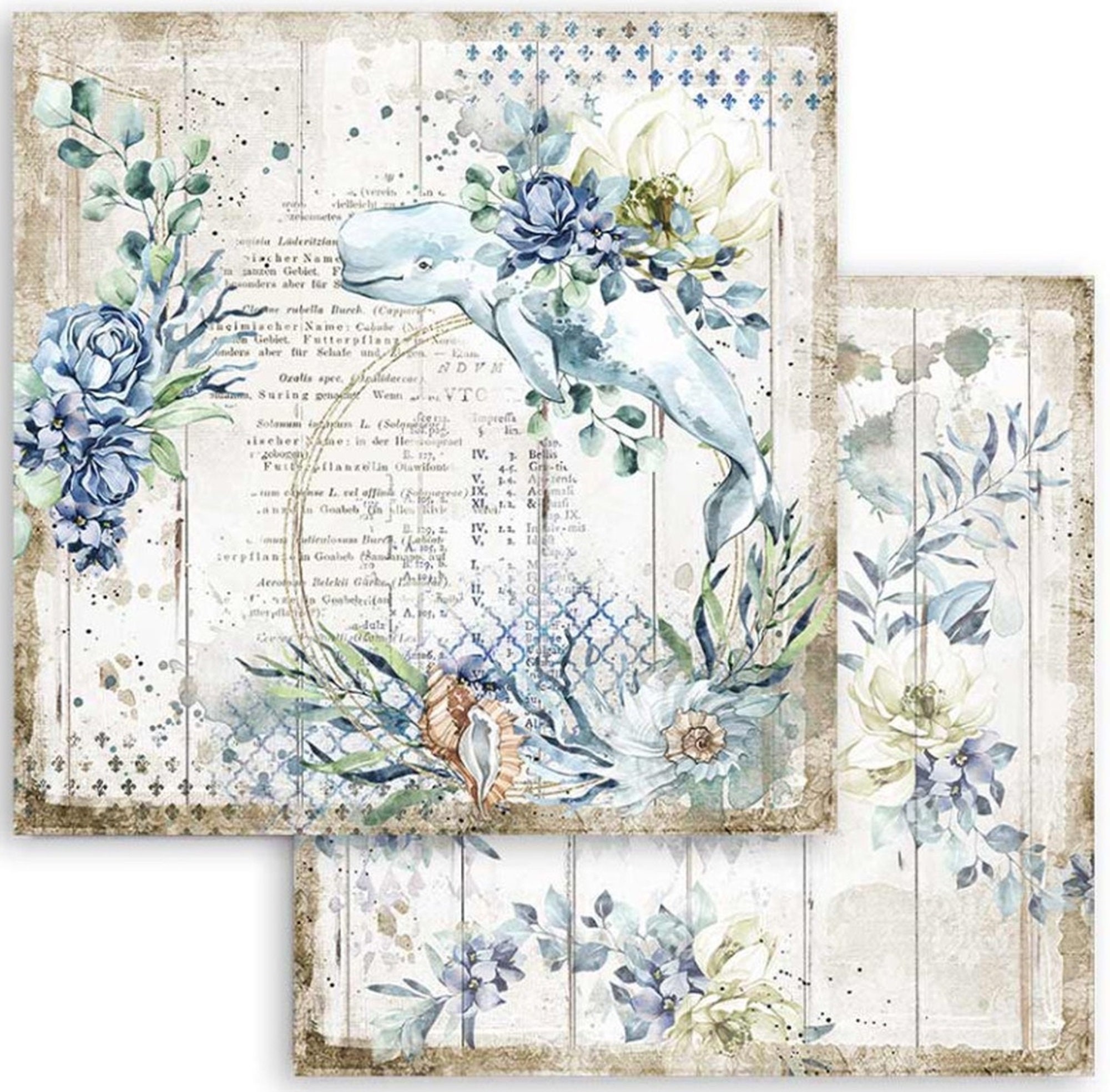 Stamperia Romantic Sea Dream 8x8 Scrabooking paper | Etsy