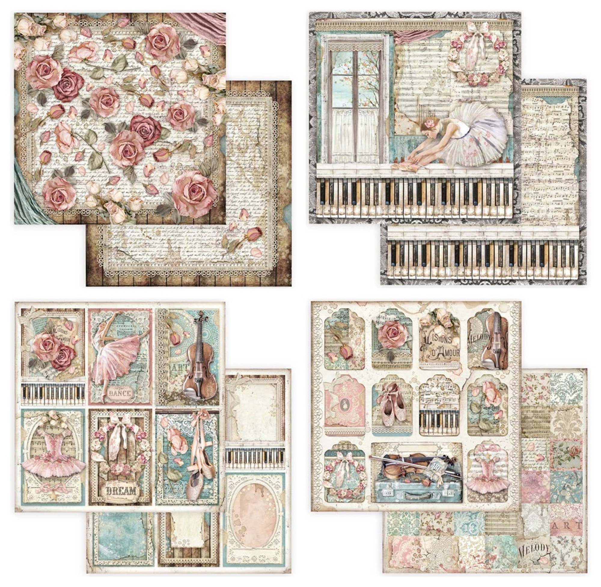 Stamperia Passion 12x12 Scrapbooking Paper Pad - Etsy