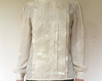 Back button blouse | Etsy