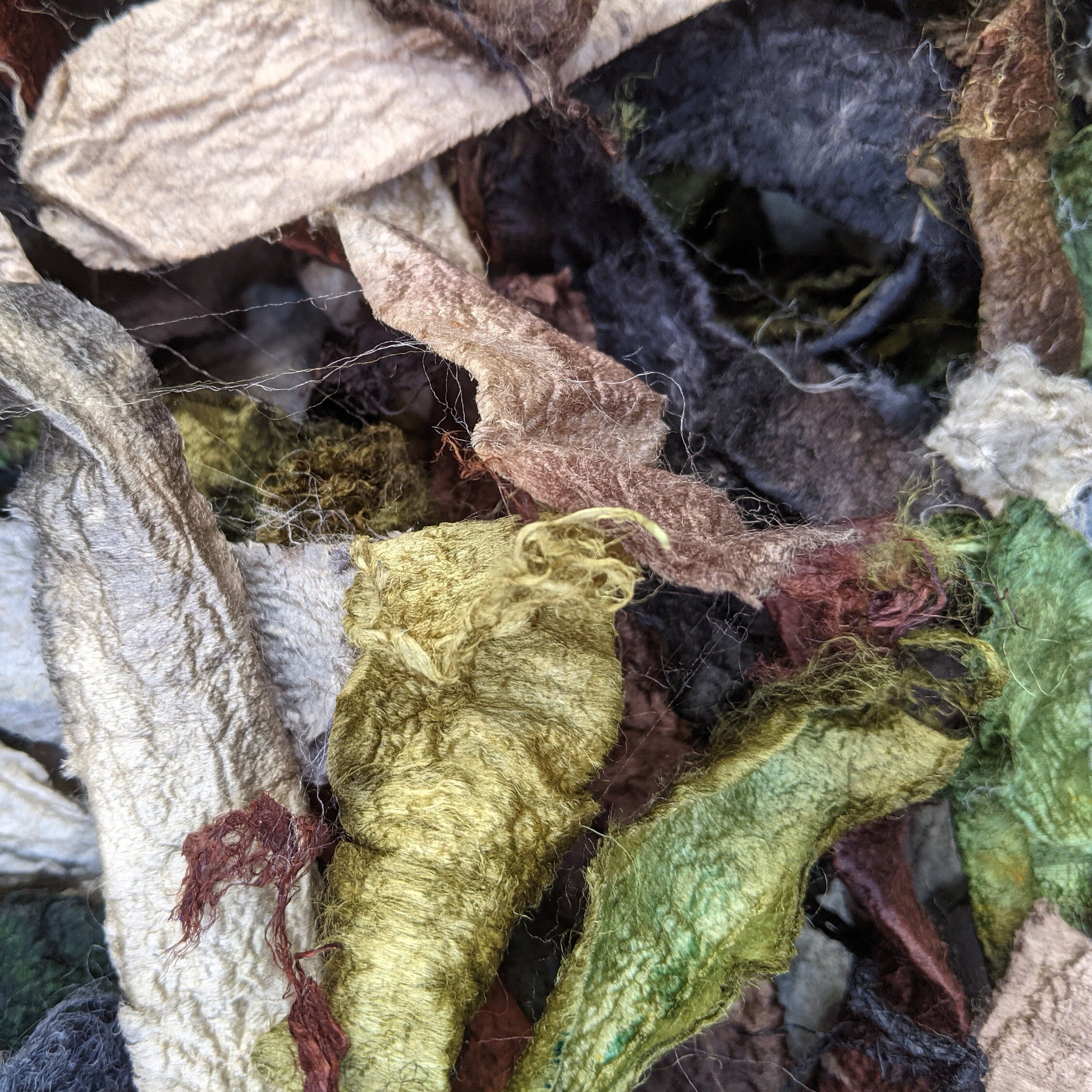 Hand Dyed Silk Carrier Rods Forest Floor 10g - Etsy