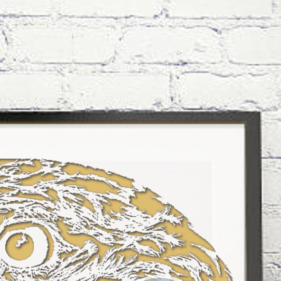 HAWK Paper Cutting Template Art by Korina Hawk Template - Etsy