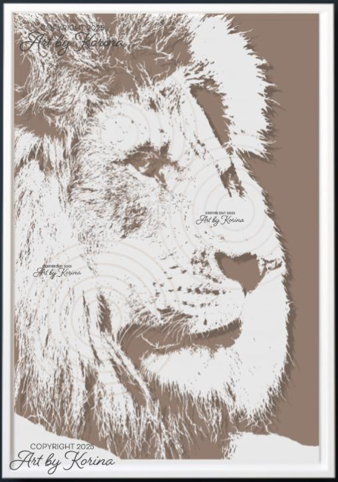 Lion Paper Cutting, Lion King, Paper Cut Template, Art by Korina ...