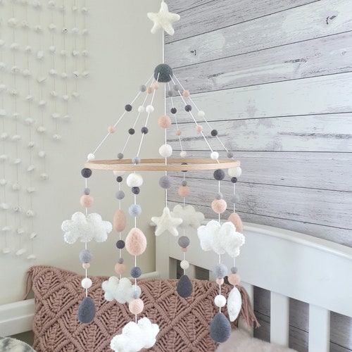 Baby Mobile Cot Mobile Nursery Mobile Crib Mobile Felt | Etsy
