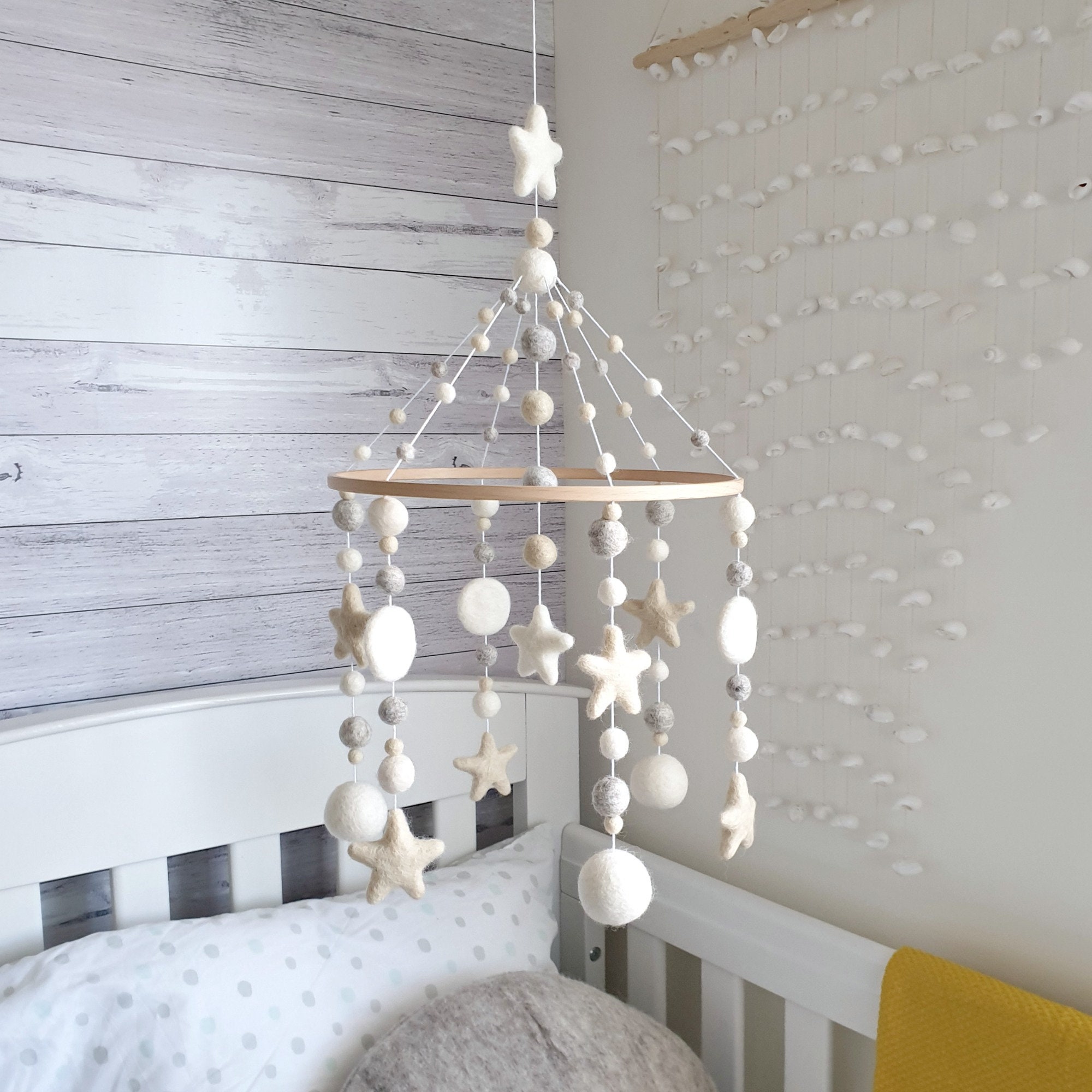 Neutral & Natural Baby Mobile Nursery Mobile Boy Cot Mobile - Etsy