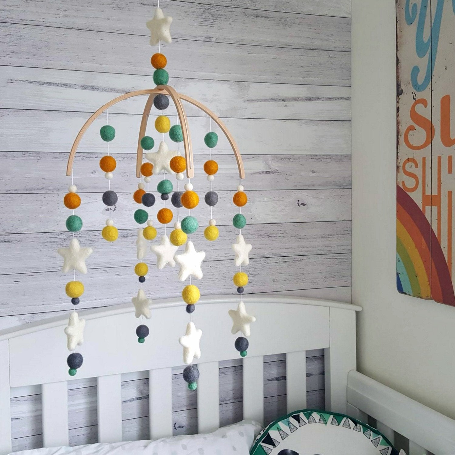Baby Mobile Cot Mobile Nursery Mobile Crib Mobile Felt | Etsy