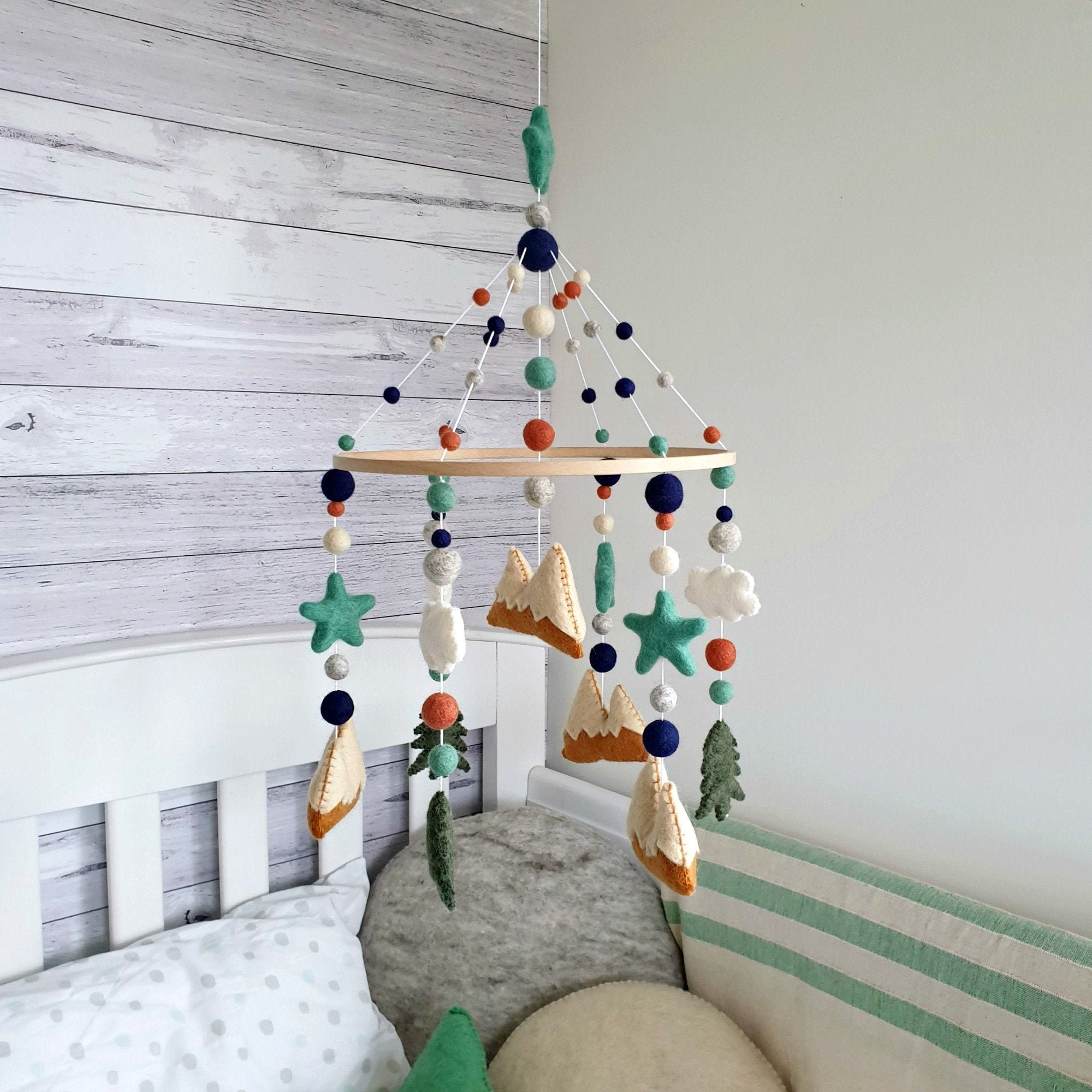 Woodland Nursery Mobile Baby Mobile Woodland Felt Mobile | Etsy