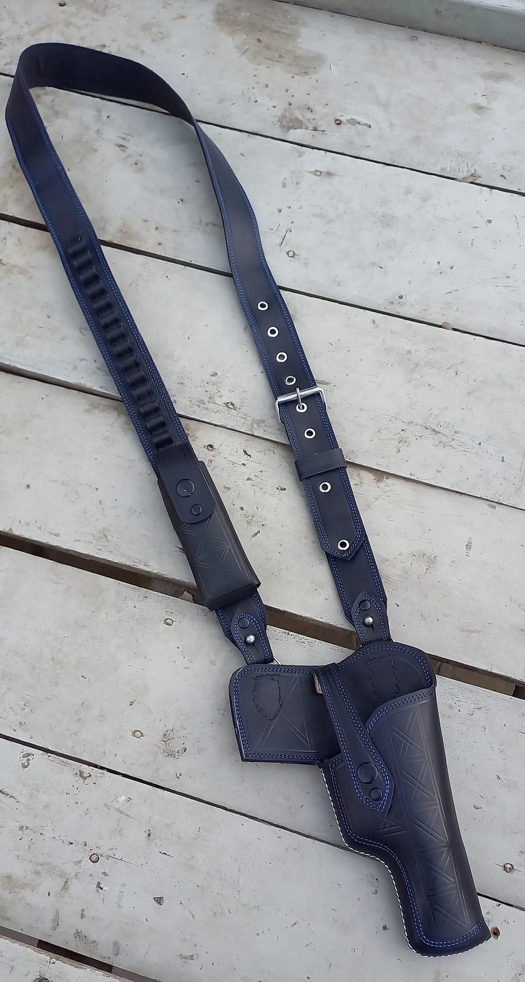 Impressive Handcrafted Cross Chest Rig for Universal 9mm Stylish and ...