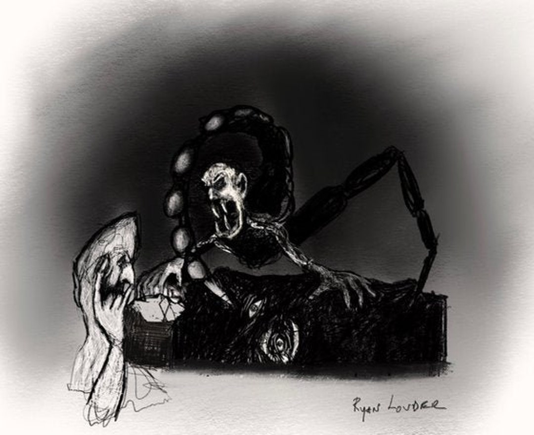 Sleep Paralysis Nightmare Dark Art 12x12 by Ryan Louder - Etsy