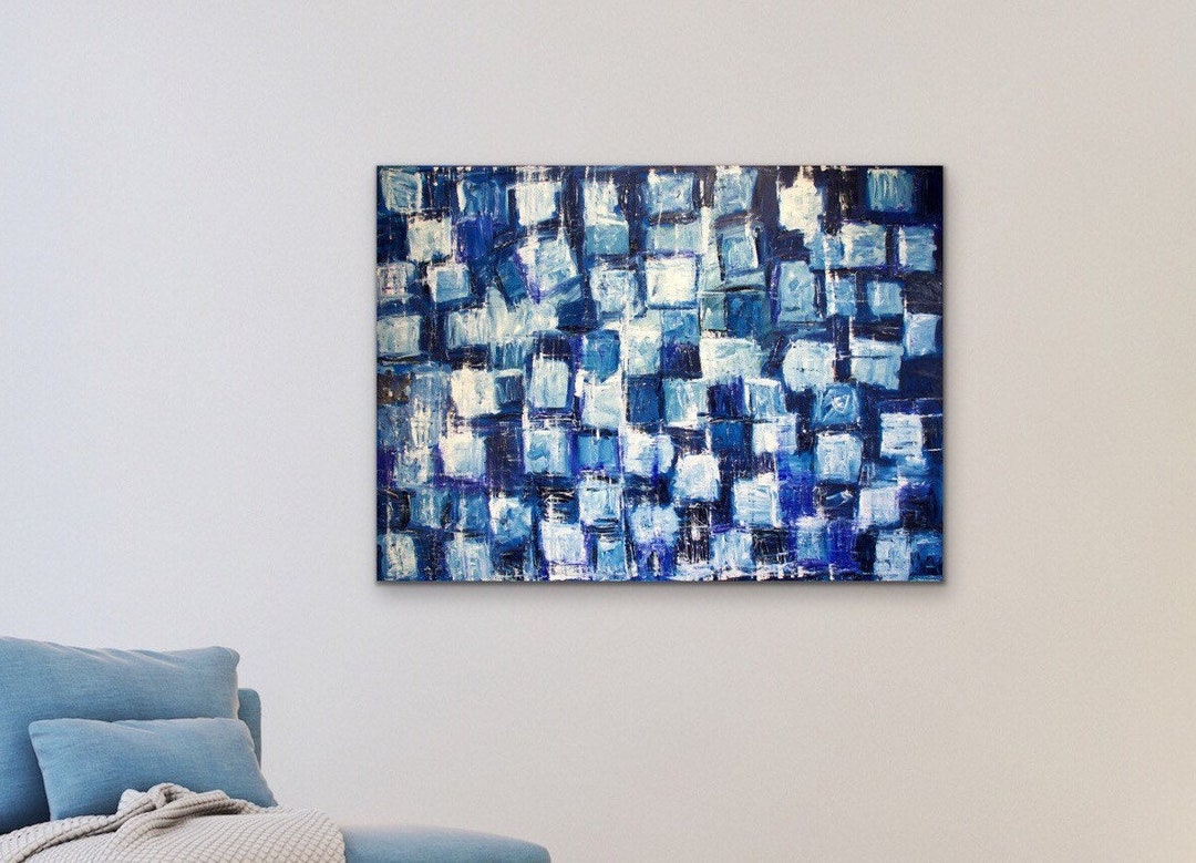 Emotional Blue Art Prints and Original Paintings by London-based Artist ...