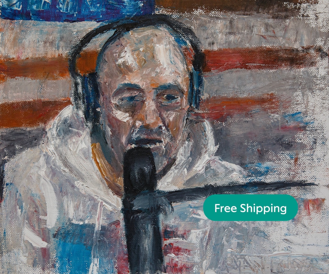 Joe Rogan Painting London Artist Oil Canvas Wall Art Large Modern Home ...