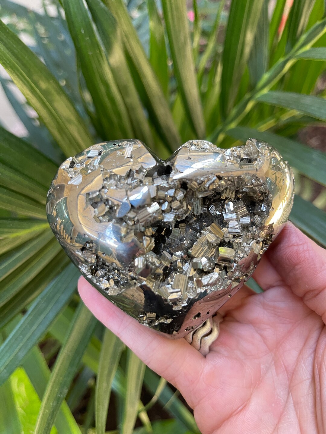 Pyrite Heart, Pyrite Cluster, Crystal Hearts, Home Accessories, Home ...