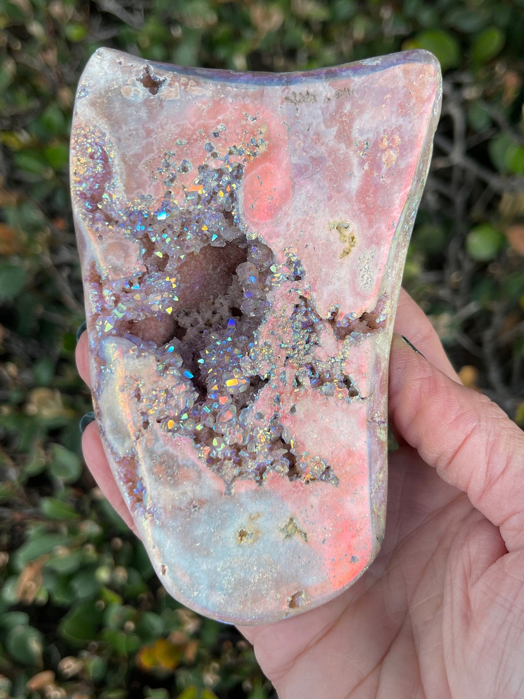 Aura Pink Amethyst Free Form, Pink Amethyst, Amethyst Home Accessories ...