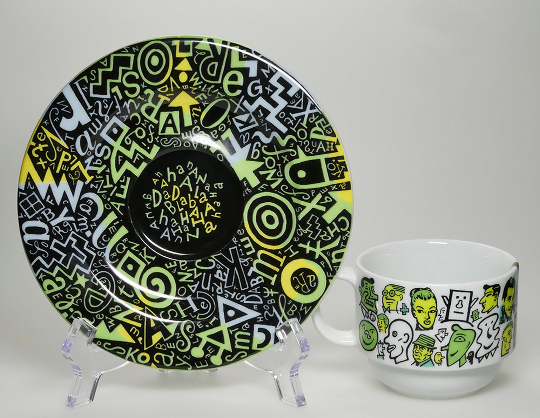 Cup and Saucer VIP & DADA by Suisse Langenthal Made in - Etsy