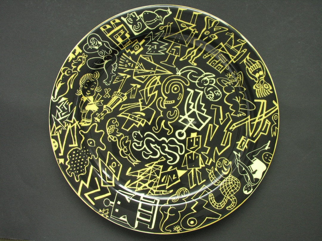 Dinner Plate GRAFFITI by Suisse Langenthal, Made in Switzerland - Etsy