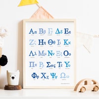 Greek Alphabet Chart Digital Download - Etsy