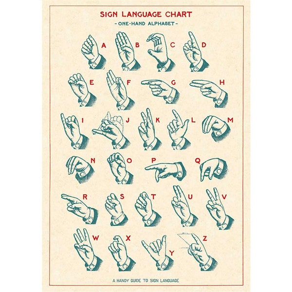Sign Language Art - Etsy