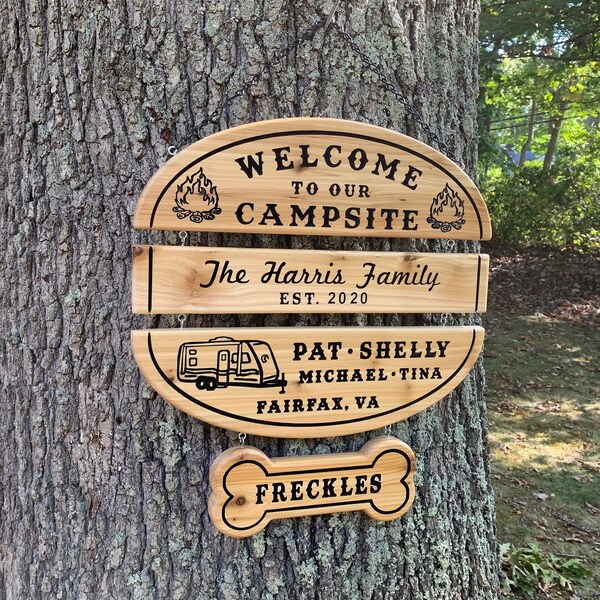 Campsite Sign - Etsy