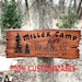 Outdoor Wood Sign Custom Camp Sign Personalized Camping Sign RV Decor ...