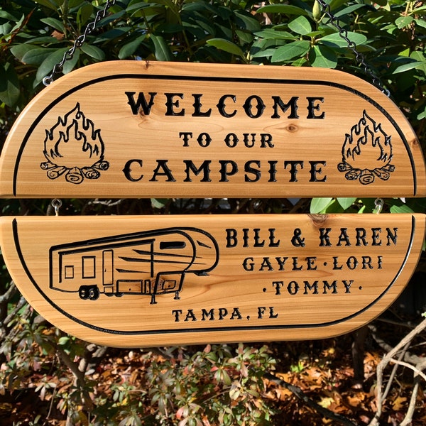 Campsite Sign - Etsy