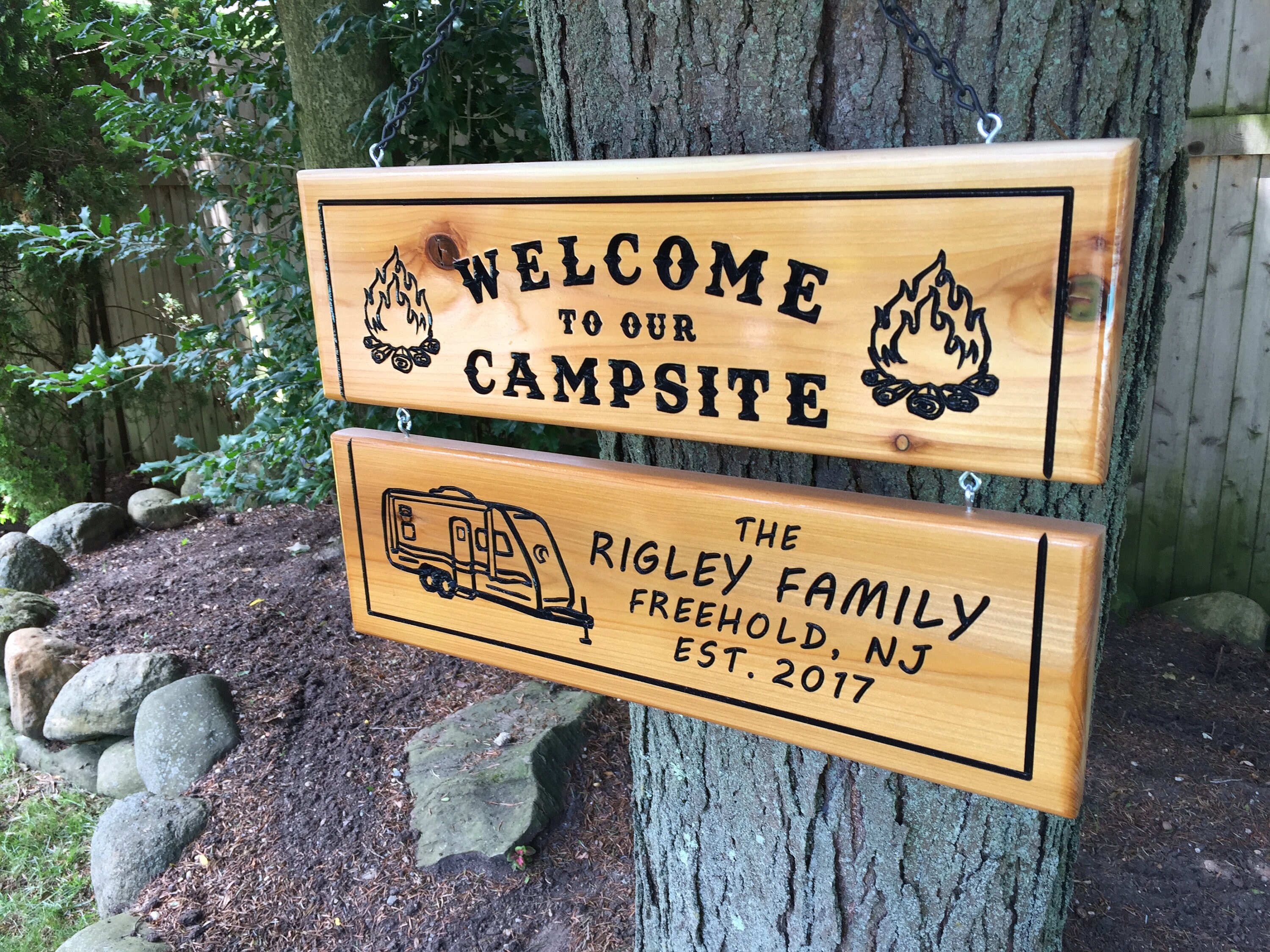Personalized Camping Sign Custom RV Sign Campsite Sign | Etsy