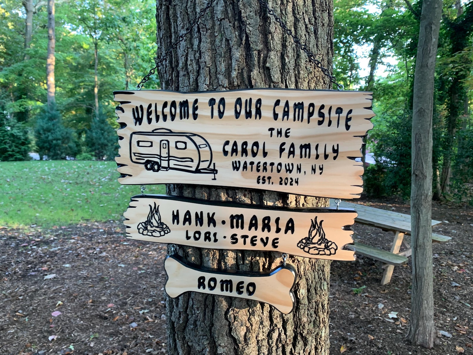Custom Camping Sign Custom RV Sign Custom Camp Decor Sign Personalized ...