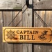 Personalized Boat Plaque Custom Boat Signs Boat Name Sign Nautical Sign ...
