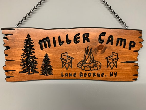 Outdoor Wood Sign Custom Camp Sign Personalized Camping Sign | Etsy