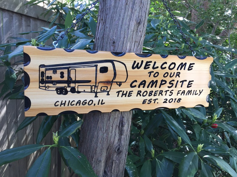 Personalized Camping Signs Custom Outdoor Name Signs Custom | Etsy