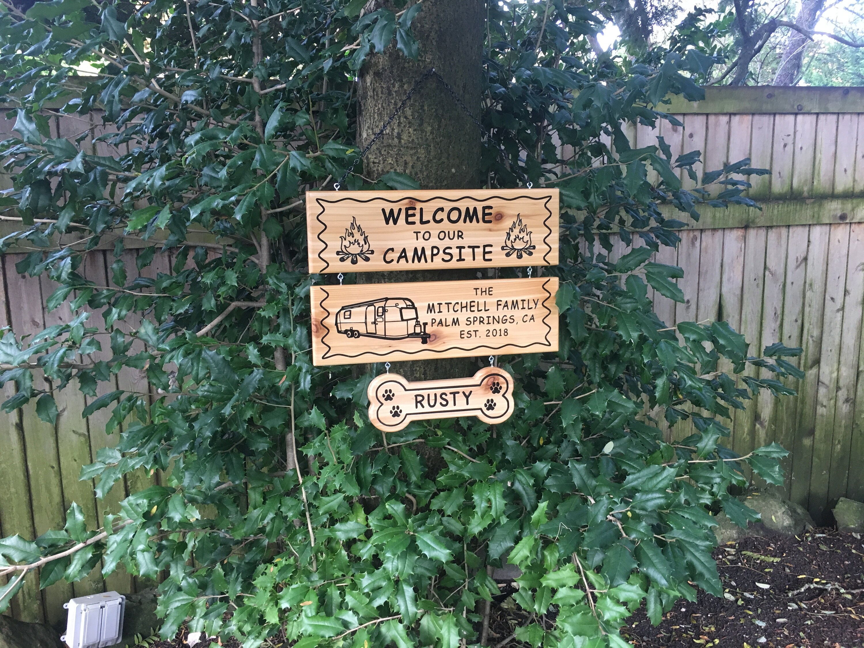 Personalized Camping Sign Fifth Wheel Decor Custom Camper Sign | Etsy