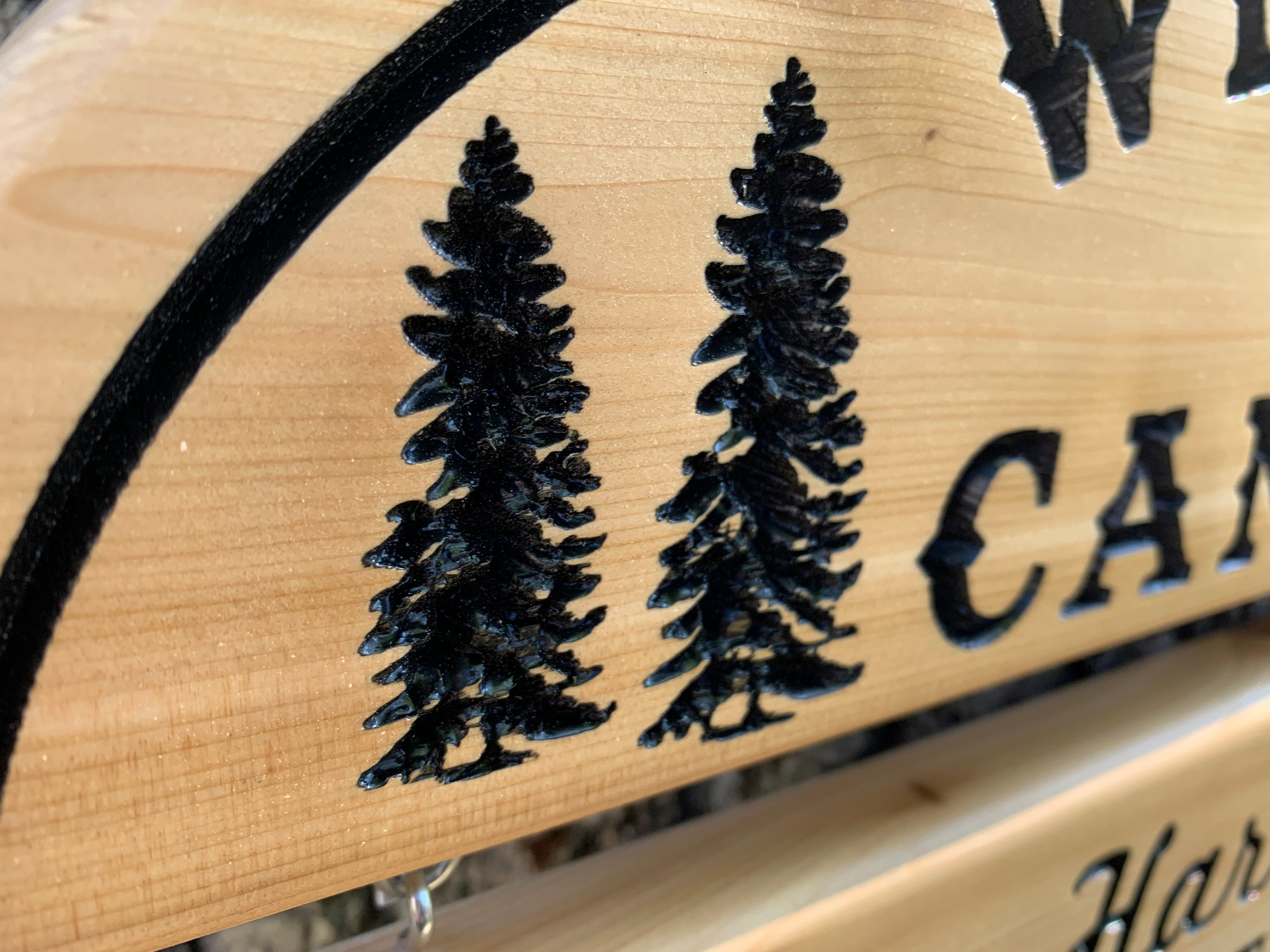 3 Piece Custom Camping Sign Personalized Customizable Campsite - Etsy