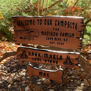 Custom Camping Sign Custom RV Sign Custom Camp Decor Sign Personalized ...