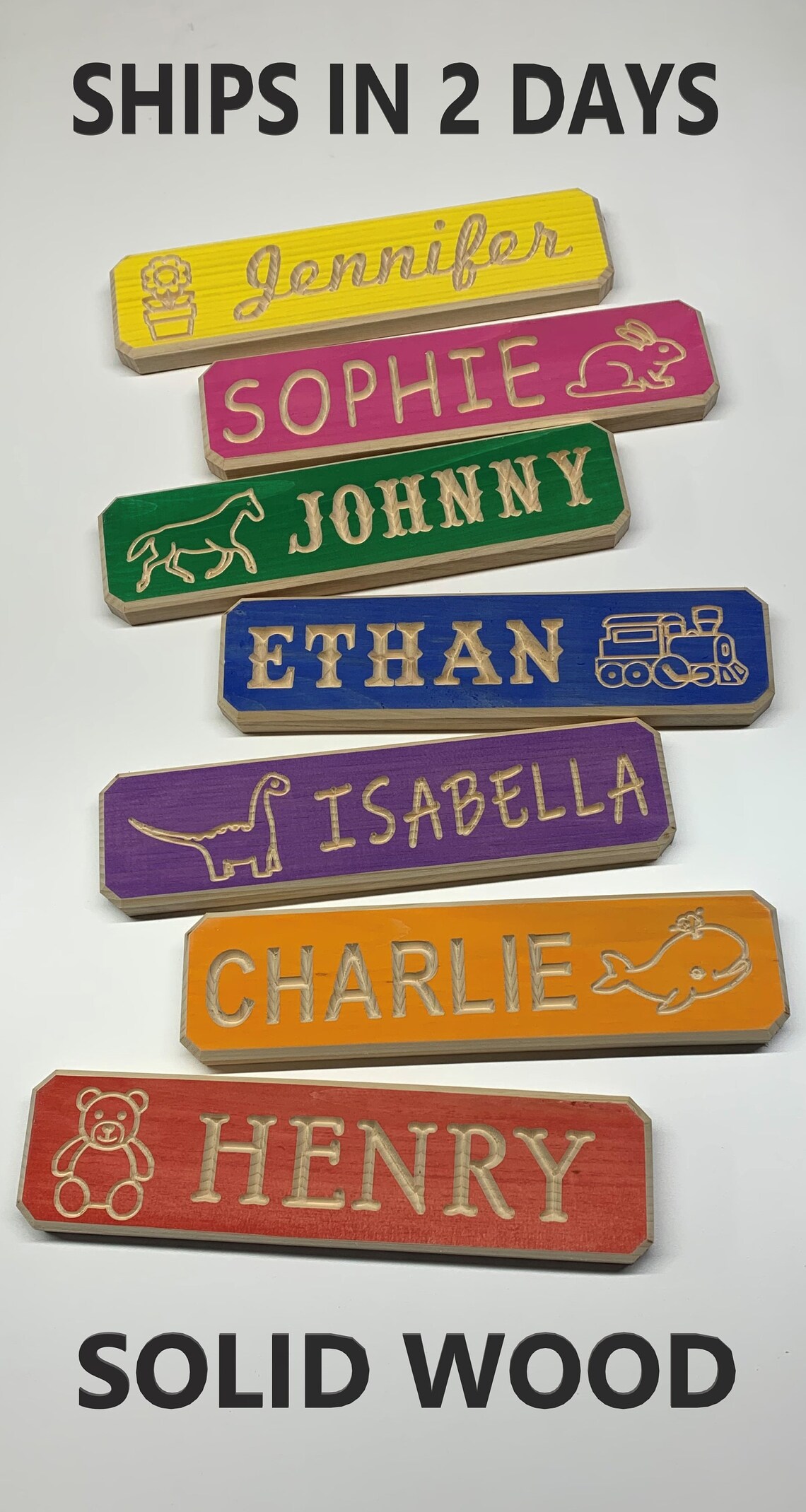 Name Sign Custom Nameboard Kids Room Baby Shower Boy - Etsy