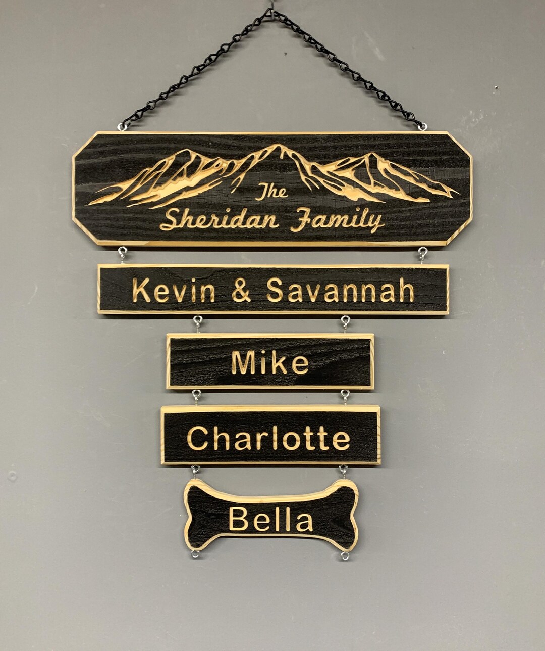Handmade Camping Sign Custom Engraved Barnwood Style Campsite Sign High ...